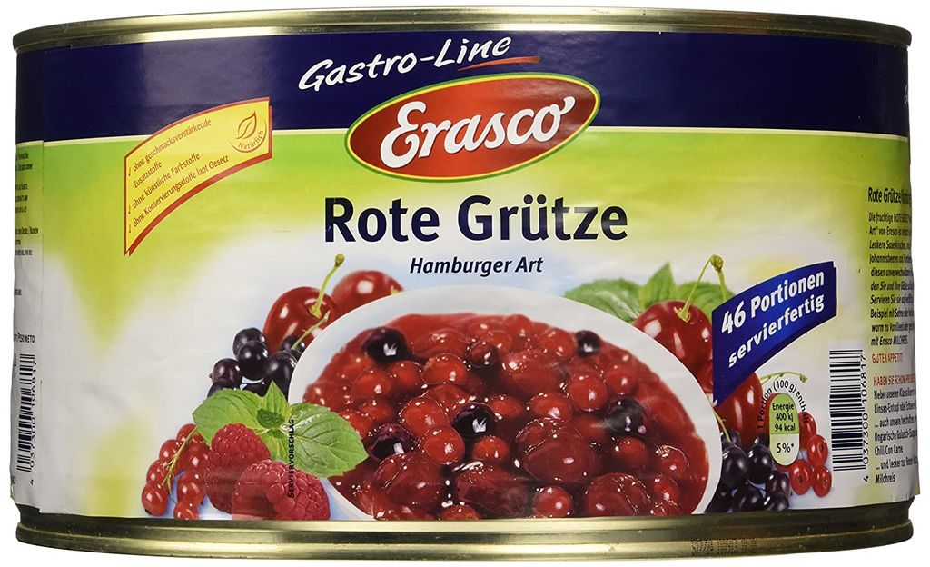 Erasco Rote Grütze: Ein Genuss! - Lebensmittel Online kaufen